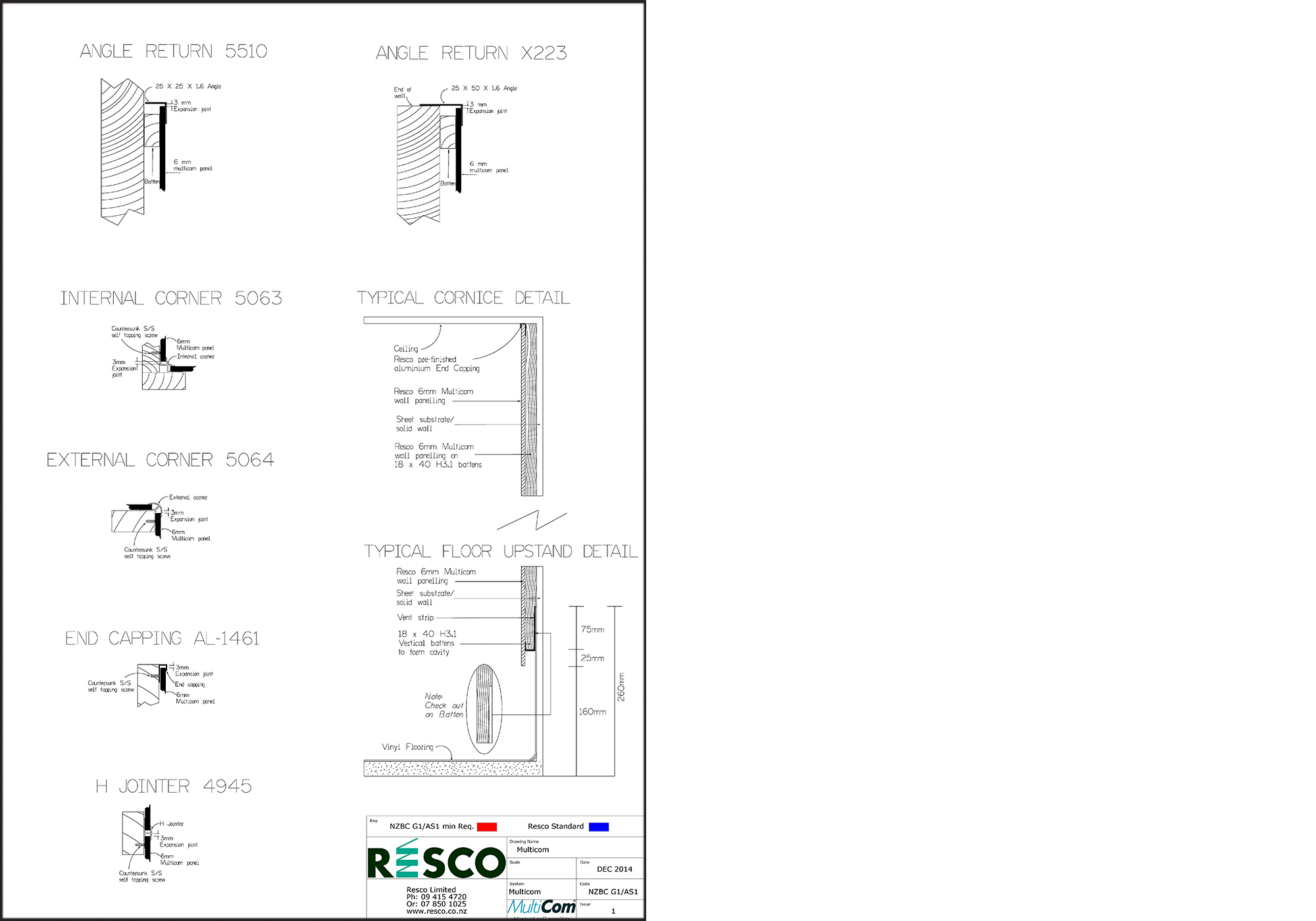 MultiCom CAD Drawings - Resco Ablution Solutions