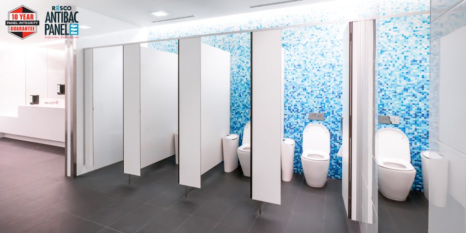 Minimalist Resco Cubicles Ideal for Wellington Airport Extension. - Resco Ablution Solutions